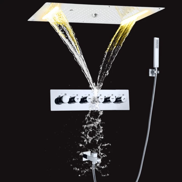Fontanashowers Caserta Chrome Polished Beautiful Thermostatic Recessed